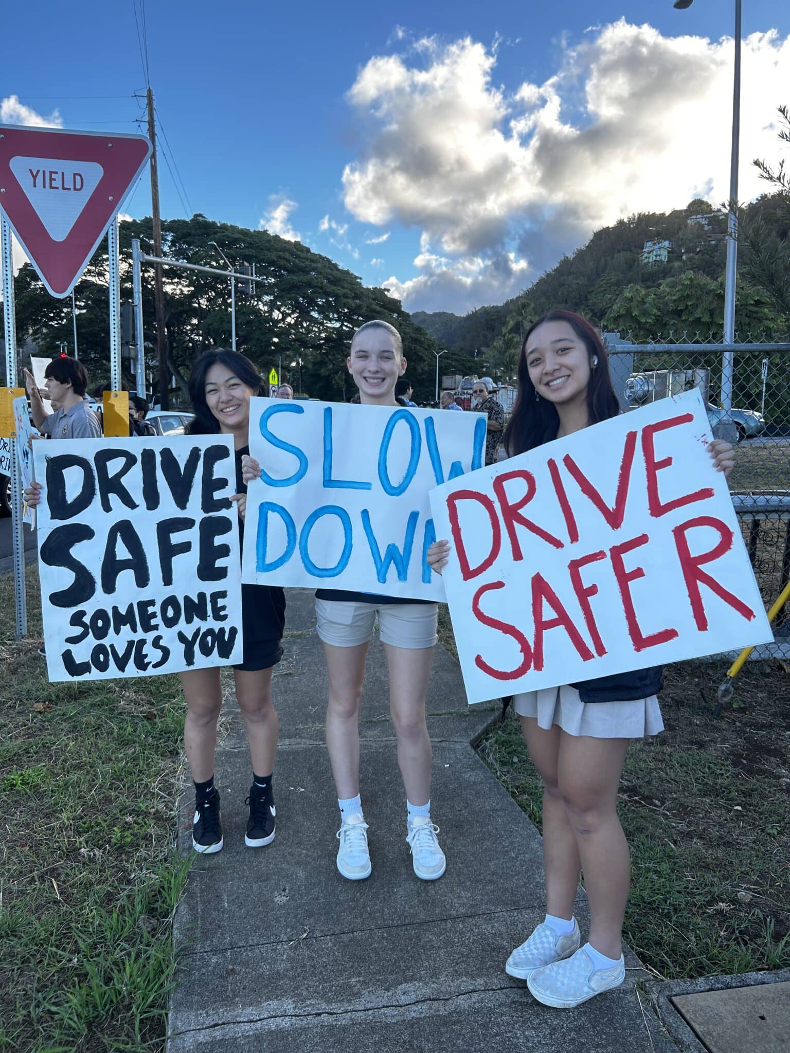 Students Wave for Pedestrian Safety Awareness - Eagle Eye